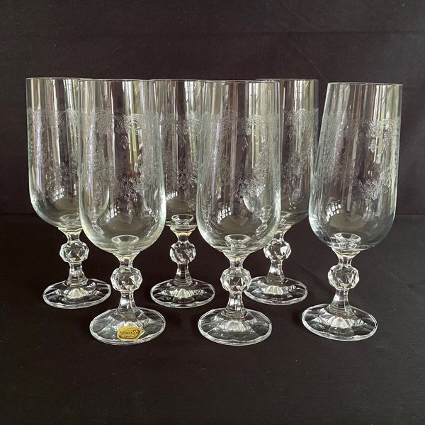 Crystal Champagne Flutes - Etsy