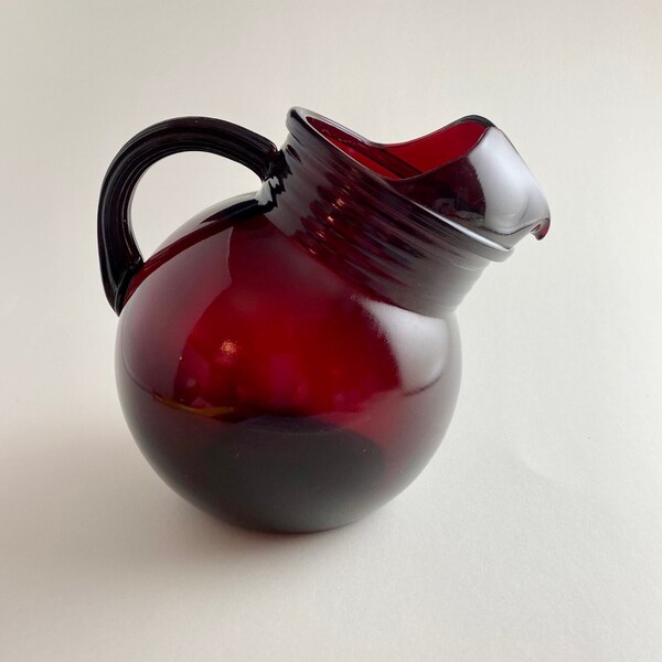 Red Depression Glass - Etsy