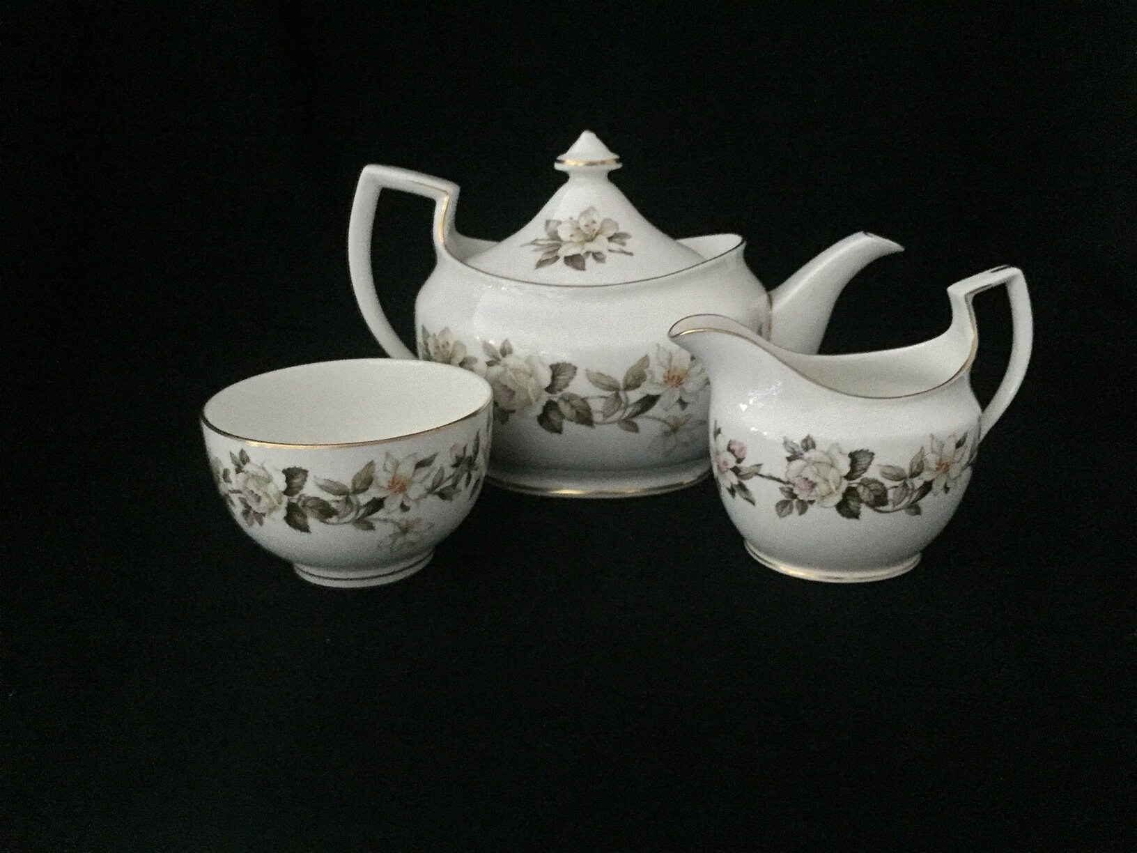 Royal Worcester Torquay Rare Tea Set Teapot Creamer and Sugar | Etsy