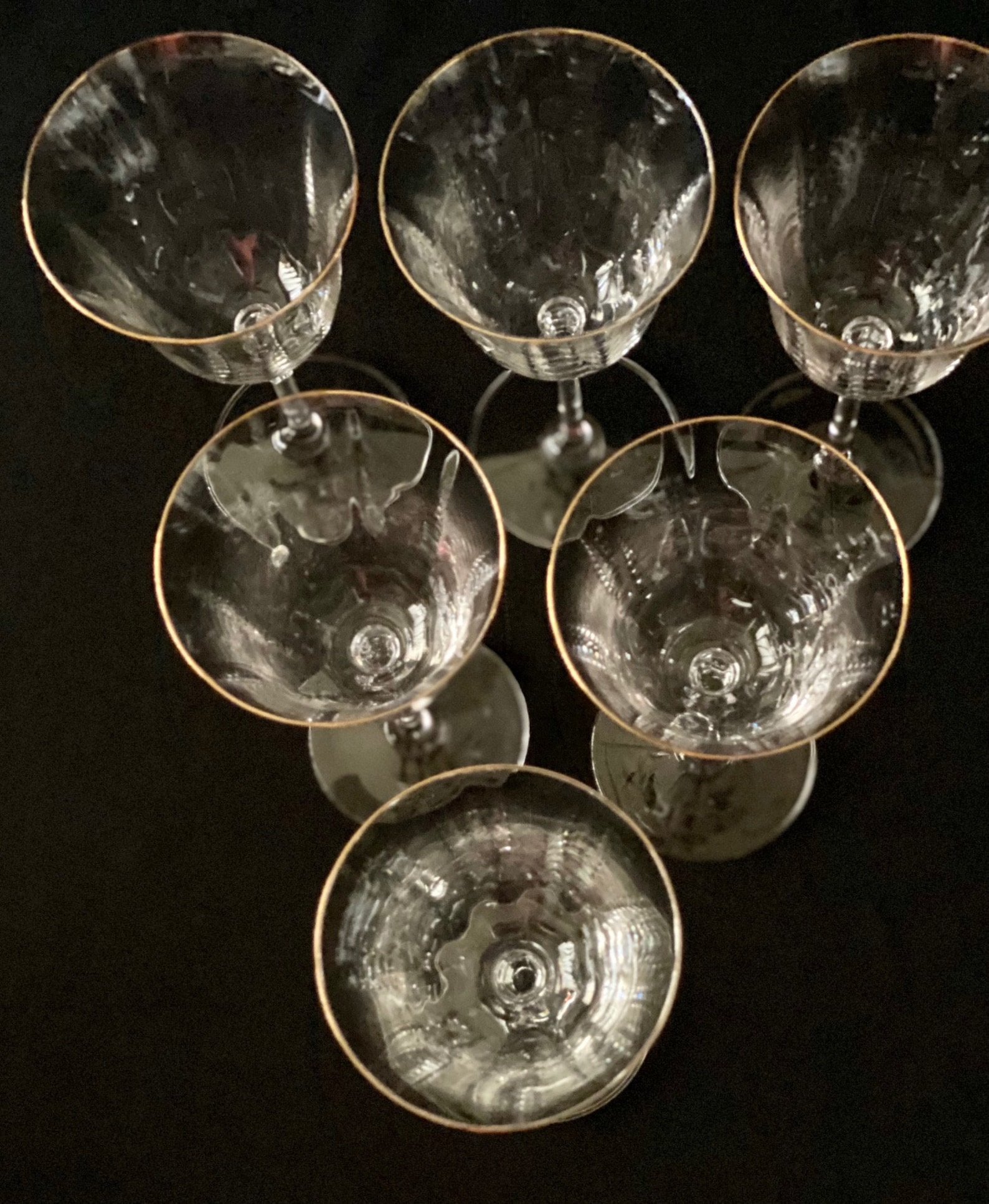 Mikasa Sonata Crystal Wine Glasses Set Of 6 Formal Dining Etsy