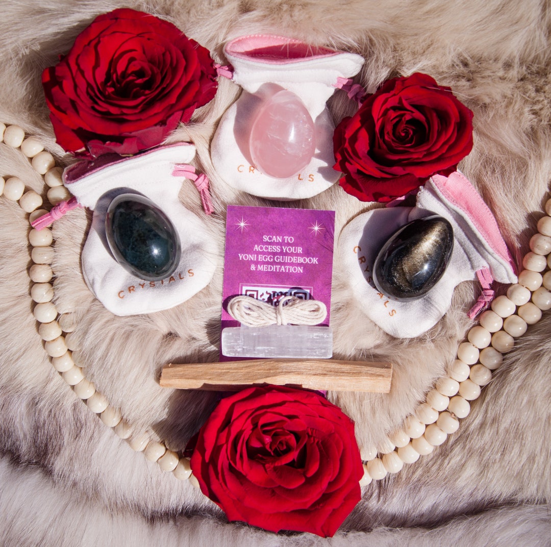Holy Trinity Yoni Egg Goddess Bundle jade Rose Quartz & - Etsy