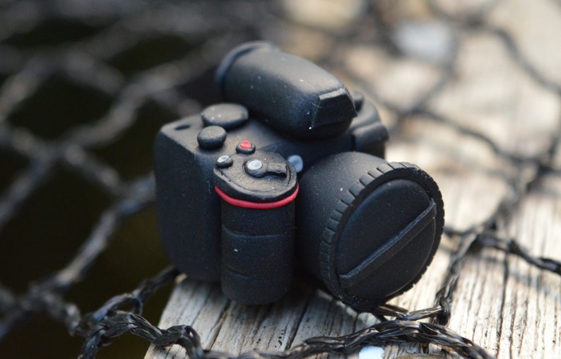 Camera Charm - Photography, DSLR Charm, Camera, Polymer Clay, Jewelry ...