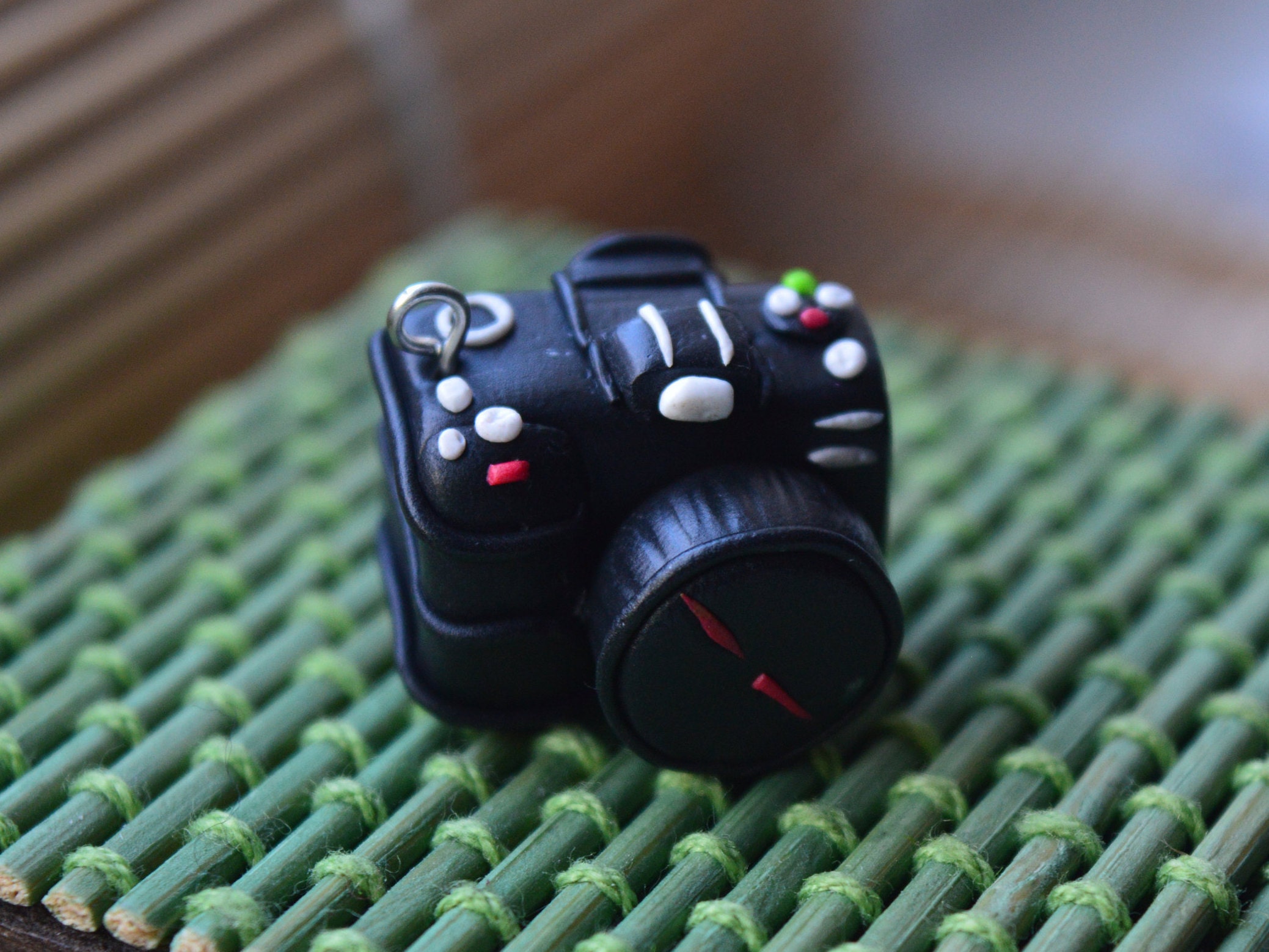 Camera Charm - Photography, DSLR Charm, Camera, Polymer Clay, Jewelry ...