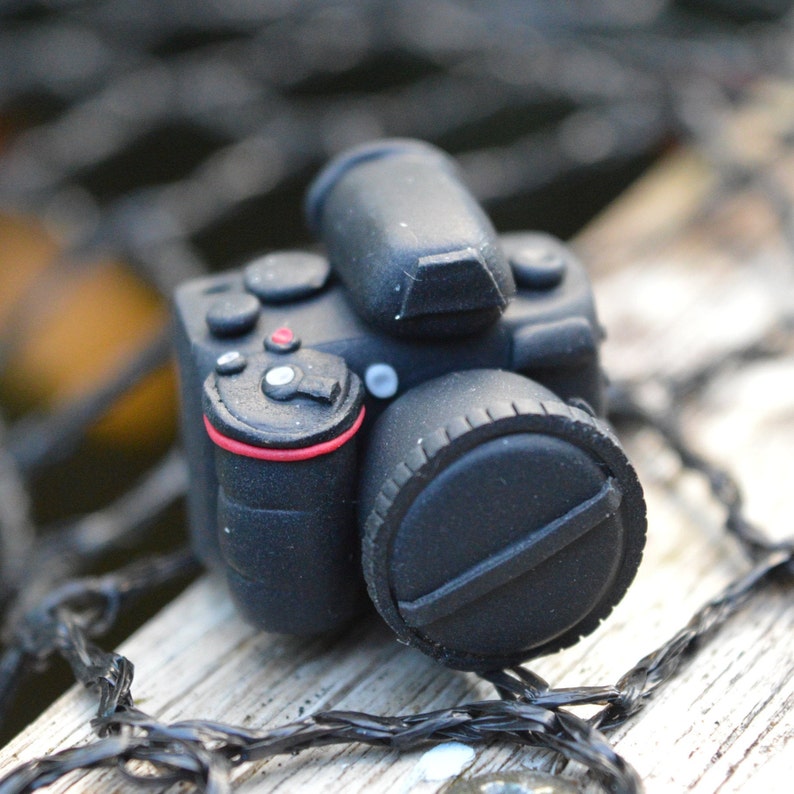 Camera Charm - Photography, DSLR Charm, Camera, Polymer Clay, Jewelry ...