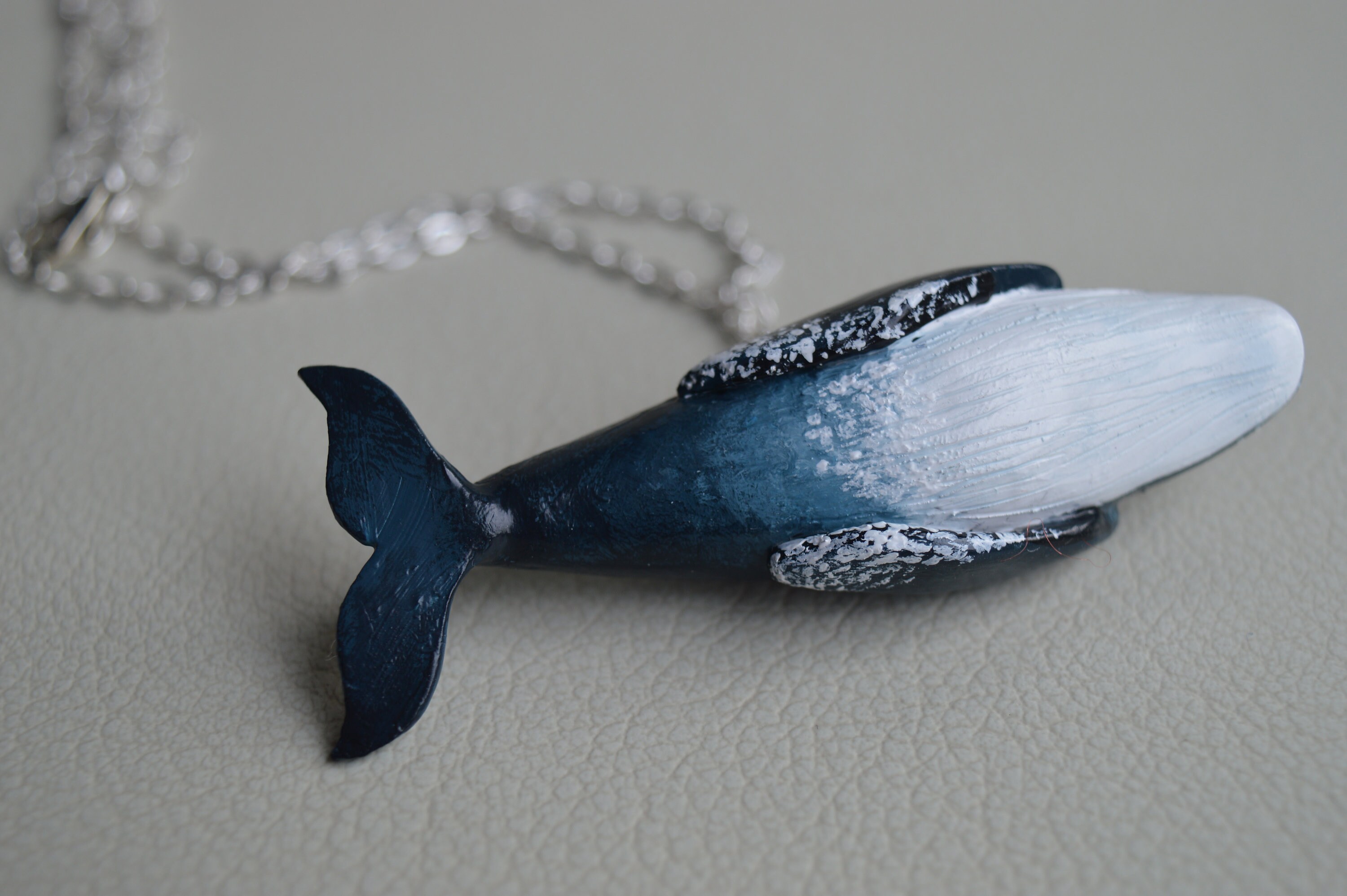 Custom Whale Charms - Humpback Whale, Ocean Jewelry, Animal Necklace ...