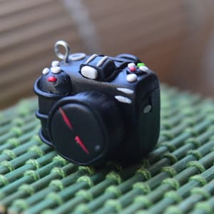 Camera Charm - Photography, DSLR Charm, Camera, Polymer Clay, Jewelry ...