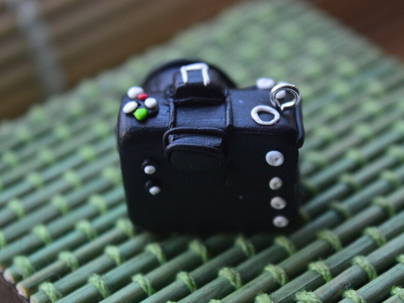 Camera Charm - Photography, DSLR Charm, Camera, Polymer Clay, Jewelry ...