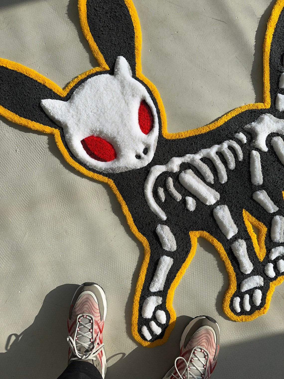 Skeleton Tufted Rug,3d Skull Rug, Handmade Tufted Custom Rug, Living ...