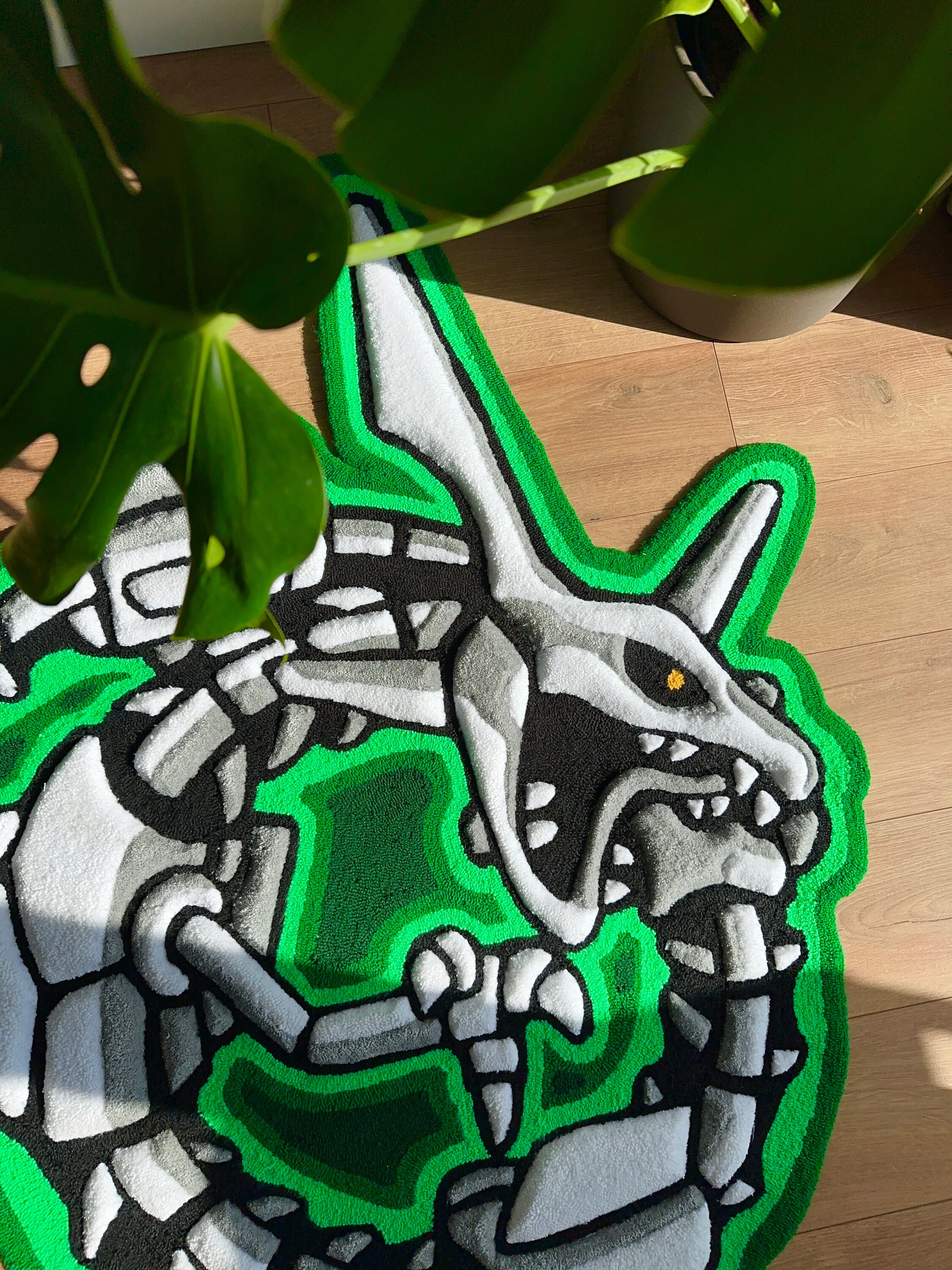 Skeleton Tufted Rug,3d Skull Rug, Handmade Tufted Custom Rug, Living ...