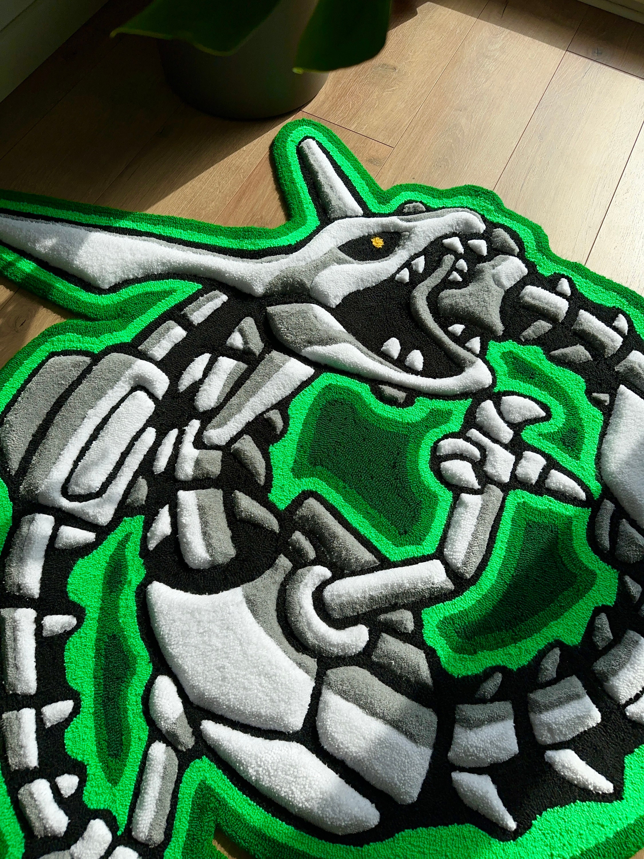 Skeleton Tufted Rug,3d Skull Rug, Handmade Tufted Custom Rug, Living ...