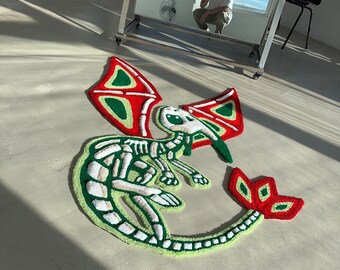 Skeleton Tufted Rug,3d Skull Rug, Handmade Tufted Custom Rug, Living ...