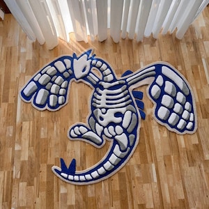 Skeleton Tufted Rug,3d Skull Rug, Handmade Tufted Custom Rug, Living ...