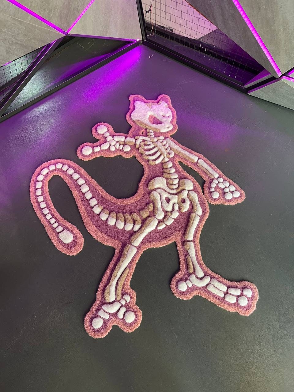 Skeleton Tufted Rug,3d Skull Rug, Handmade Tufted Custom Rug, Living ...