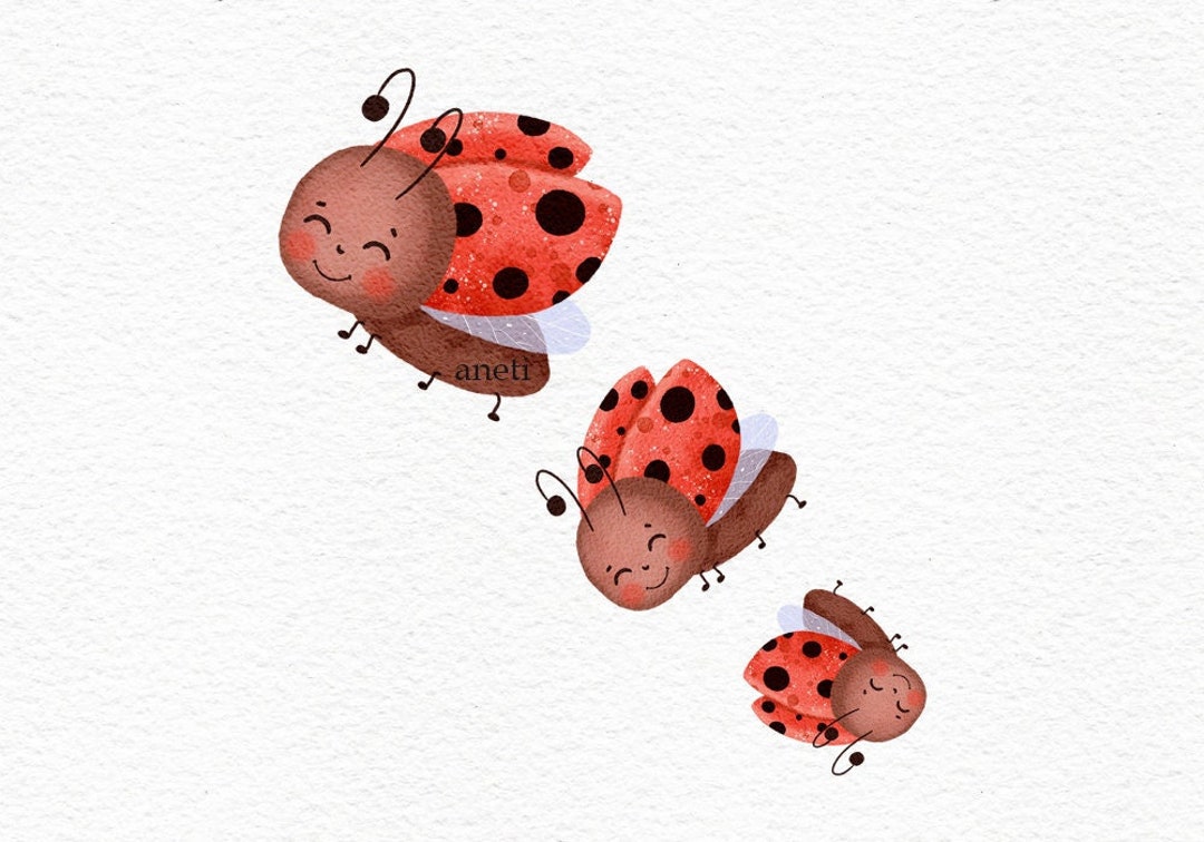 Watercolor Ladybug Png, Ladybug Clipart, Ladybug Design Sublimation ...