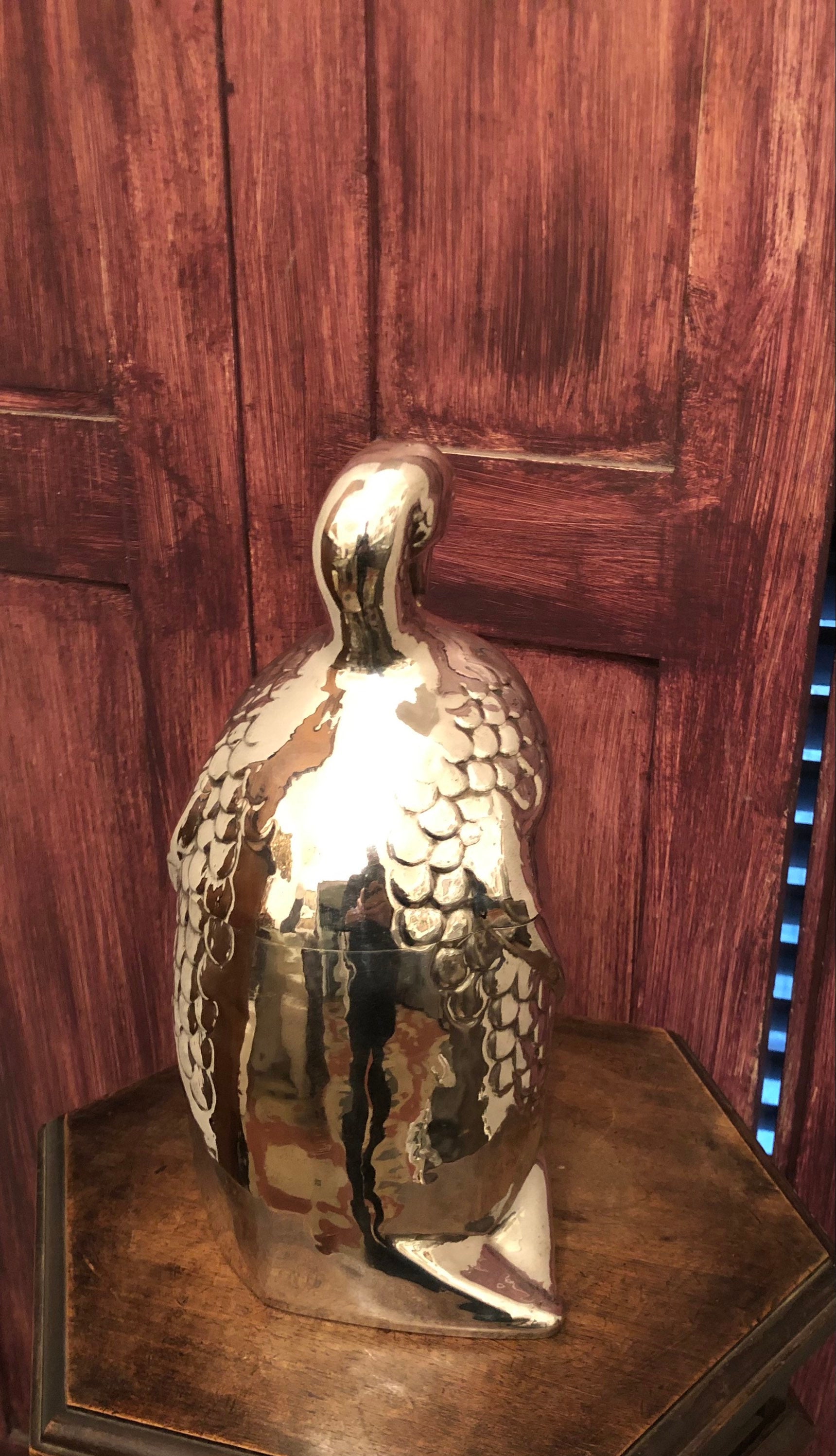 Penguin Ice Bucket Silver Plated Ice Bucket Vintage Barman - Etsy