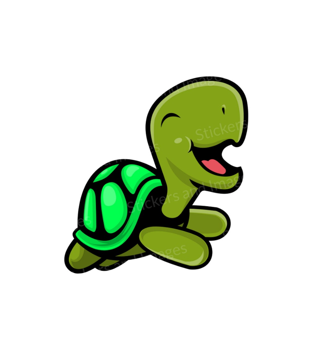 Cartoon Turtle Clipart | SVG, PNG, JPEG (digital Download) - Etsy