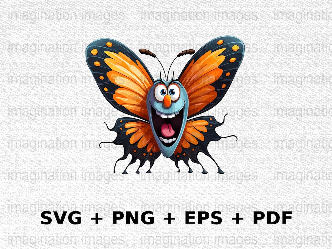 Angry Butterfly Image Png Svg Pdf Eps Commercial Use Vector - Etsy
