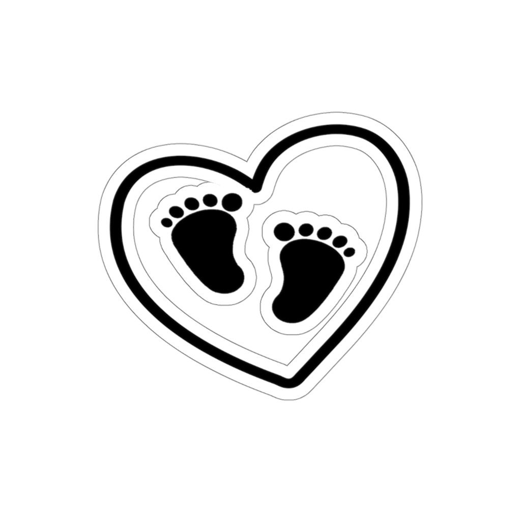 Paper & Party Supplies Love With Baby Feet Inside Original S & I Die ...