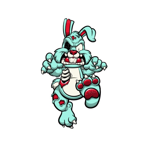 Zombie Bunny - Etsy