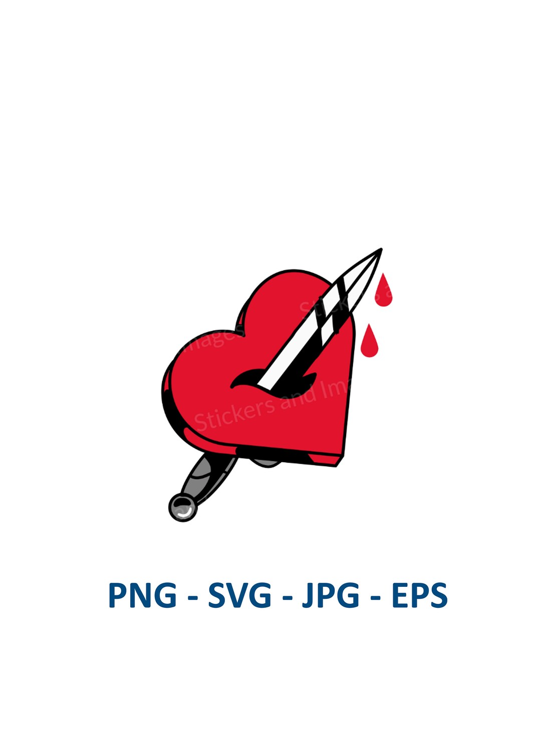 Knife Through Heart | Instant Download | Digital File | SVG | PNG | JPG ...