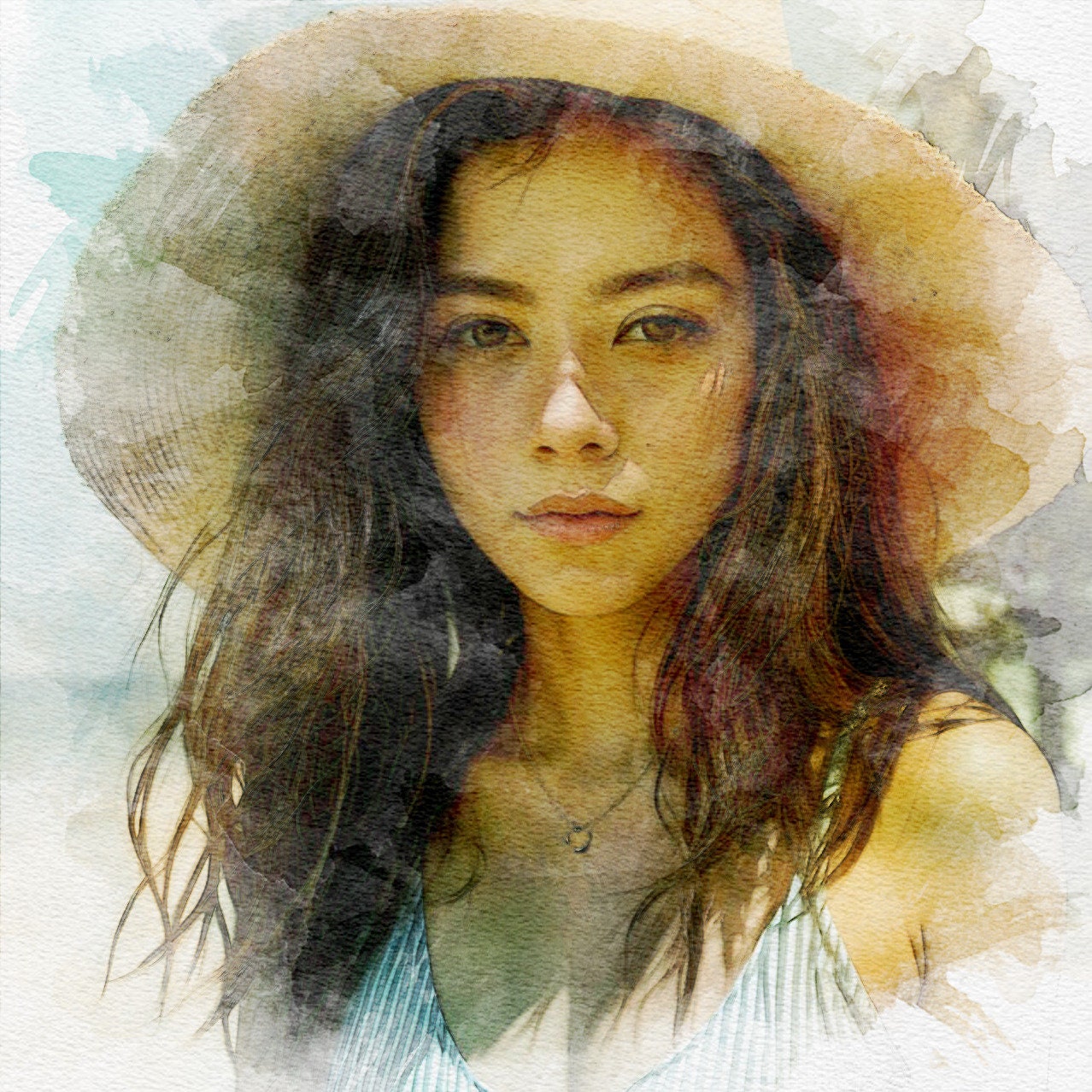 Create Art From Photo Watercolor Perfect Gift Couples - Etsy