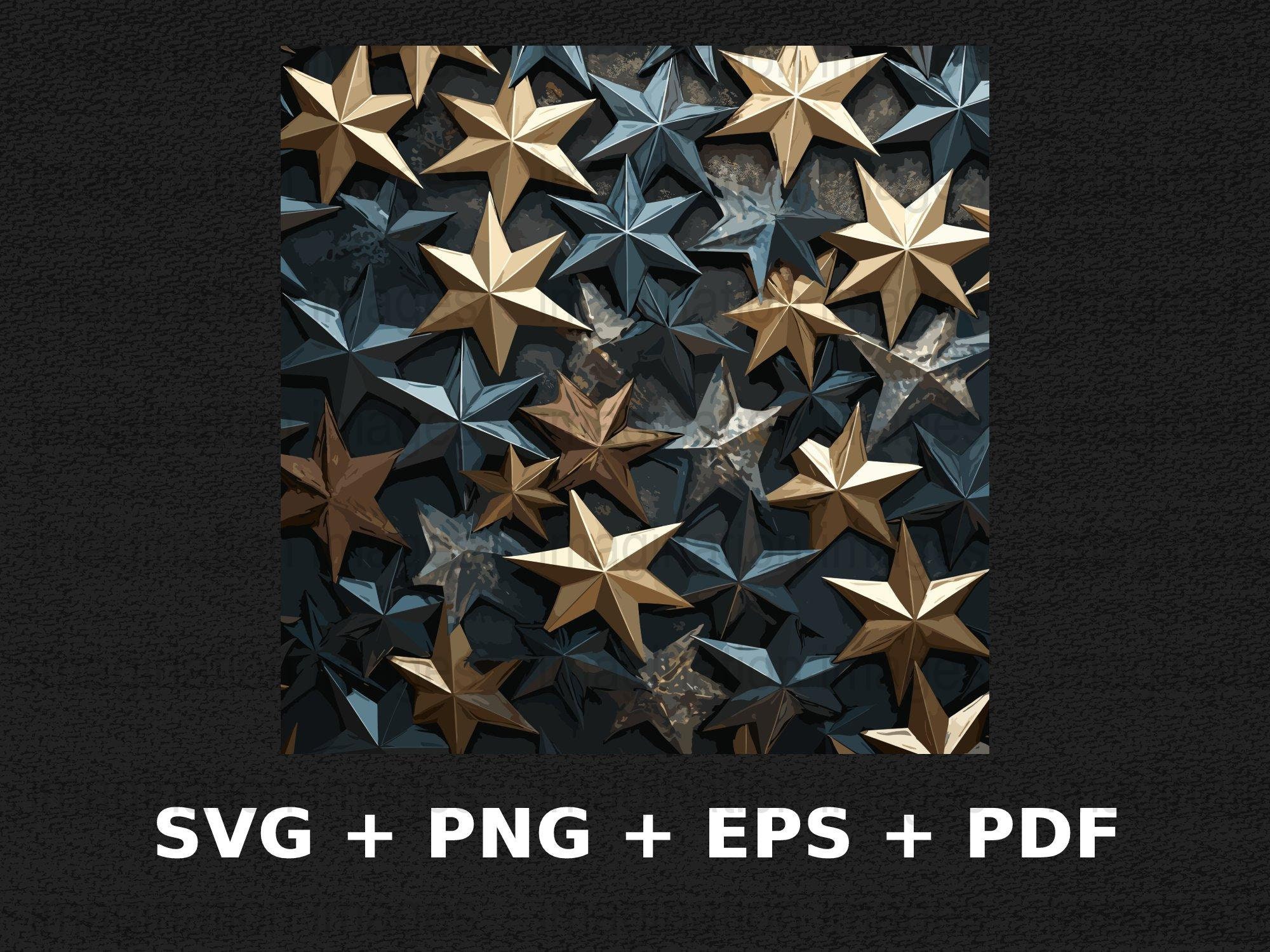 Abstact Stars 72 Pattern Png Svg Pdf Eps Commercial Use - Etsy