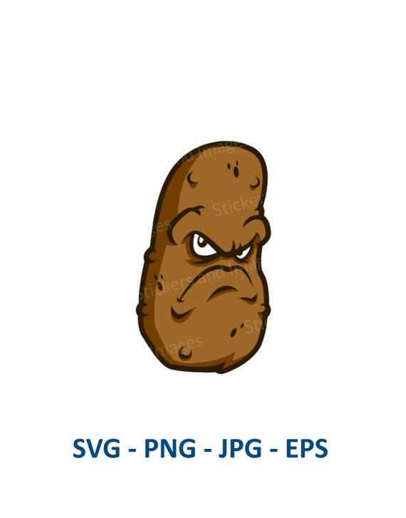 Angry Potato Instant Download Digital File SVG PNG | Etsy