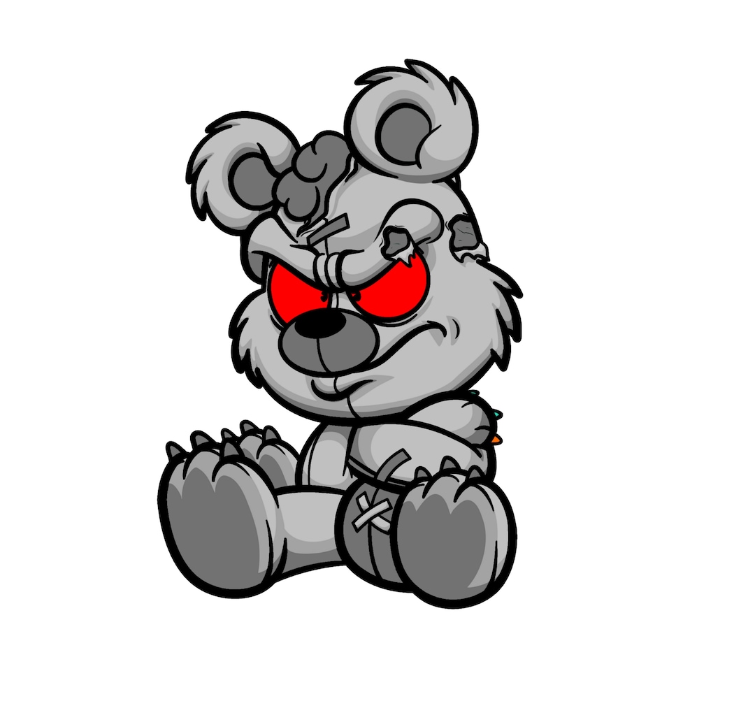 Angry Teddy | Digital File | SVG | PNG | Digital Download, Personal and ...