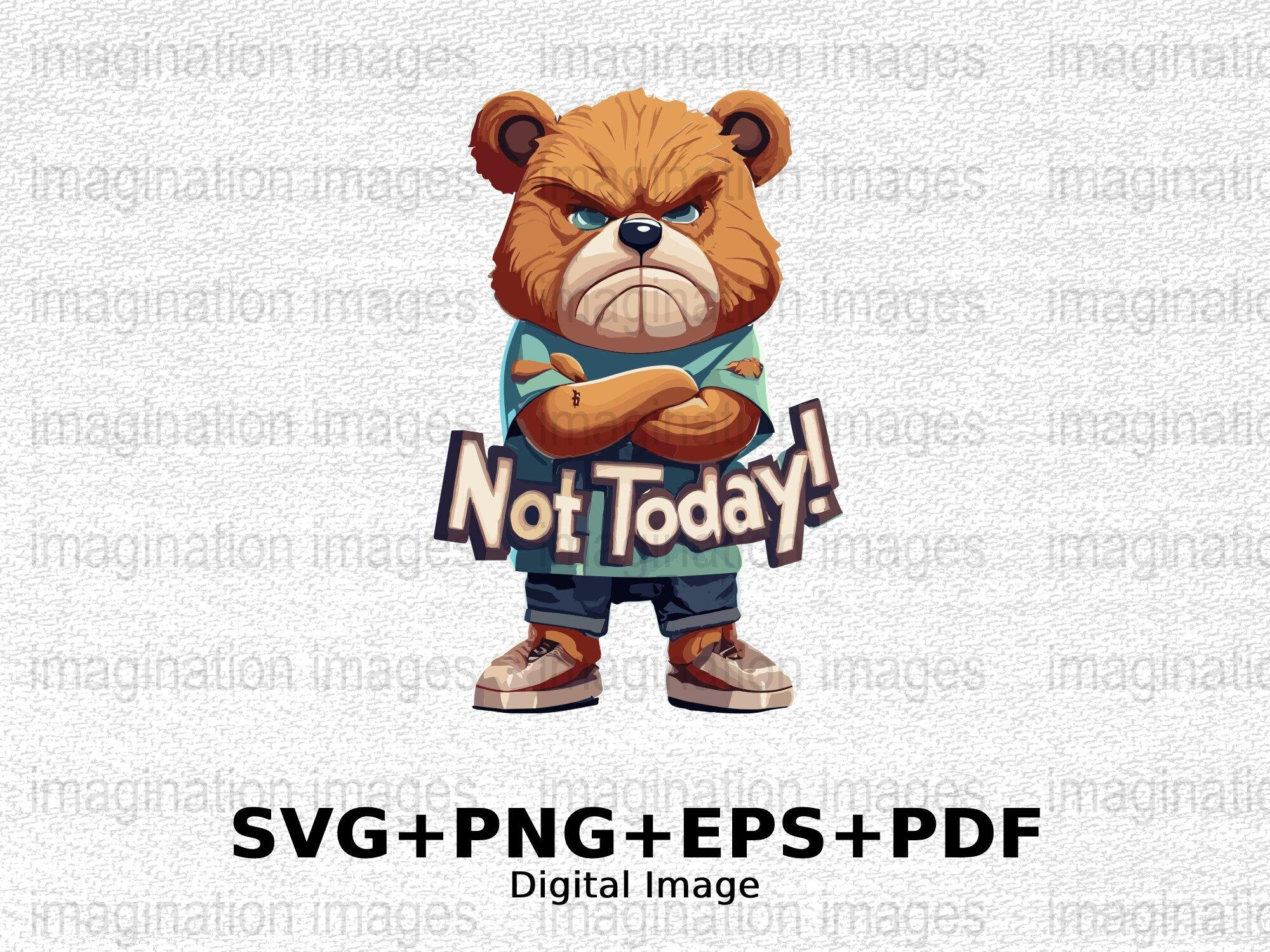 Teddy Not Image Png Svg Pdf Eps Commercial Use Vector - Etsy