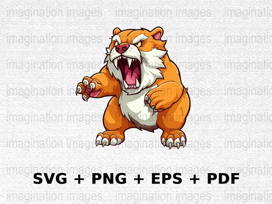 Angry Hampster Image Png Svg Pdf Eps Commercial Use Vector - Etsy