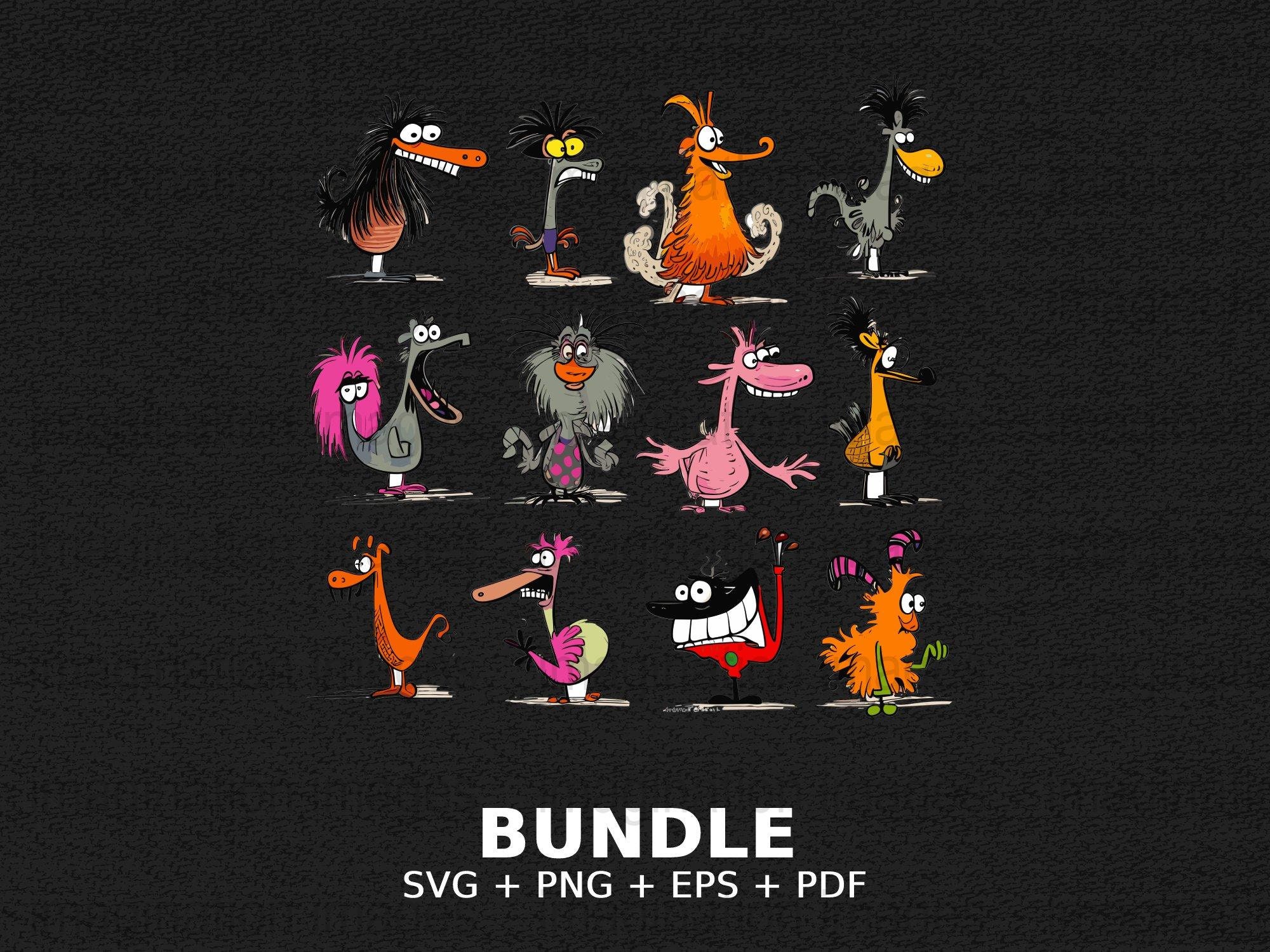 Cartoon Bundle 10 Image | Png Svg Pdf Eps, Commercial Use Vector ...