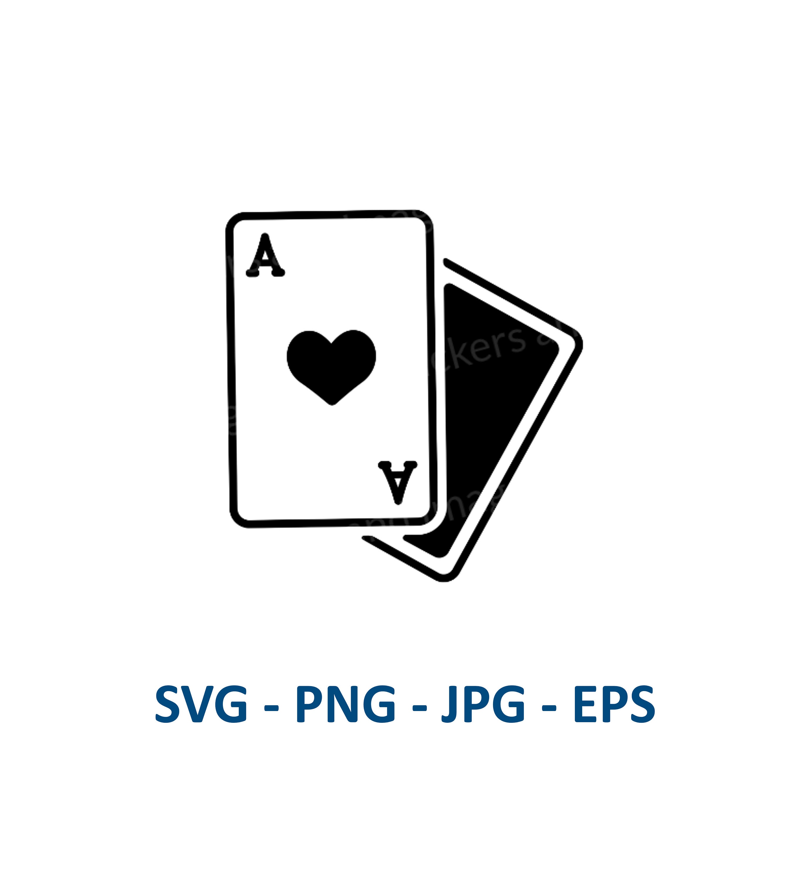 Ace of Hearts Playing Card | Instant Download | Digital File | SVG ...