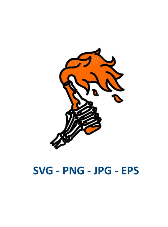 Skeleton Hand With Flaming Bottle Instant Download Digital | Etsy