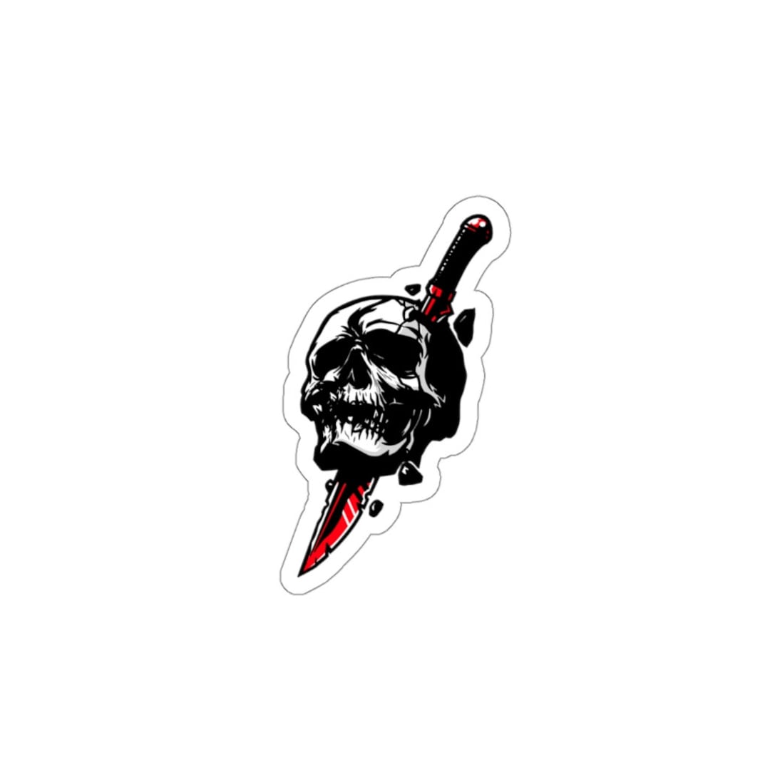 Knife Through Skull - Original S & I Die-cut Stickers - Etsy