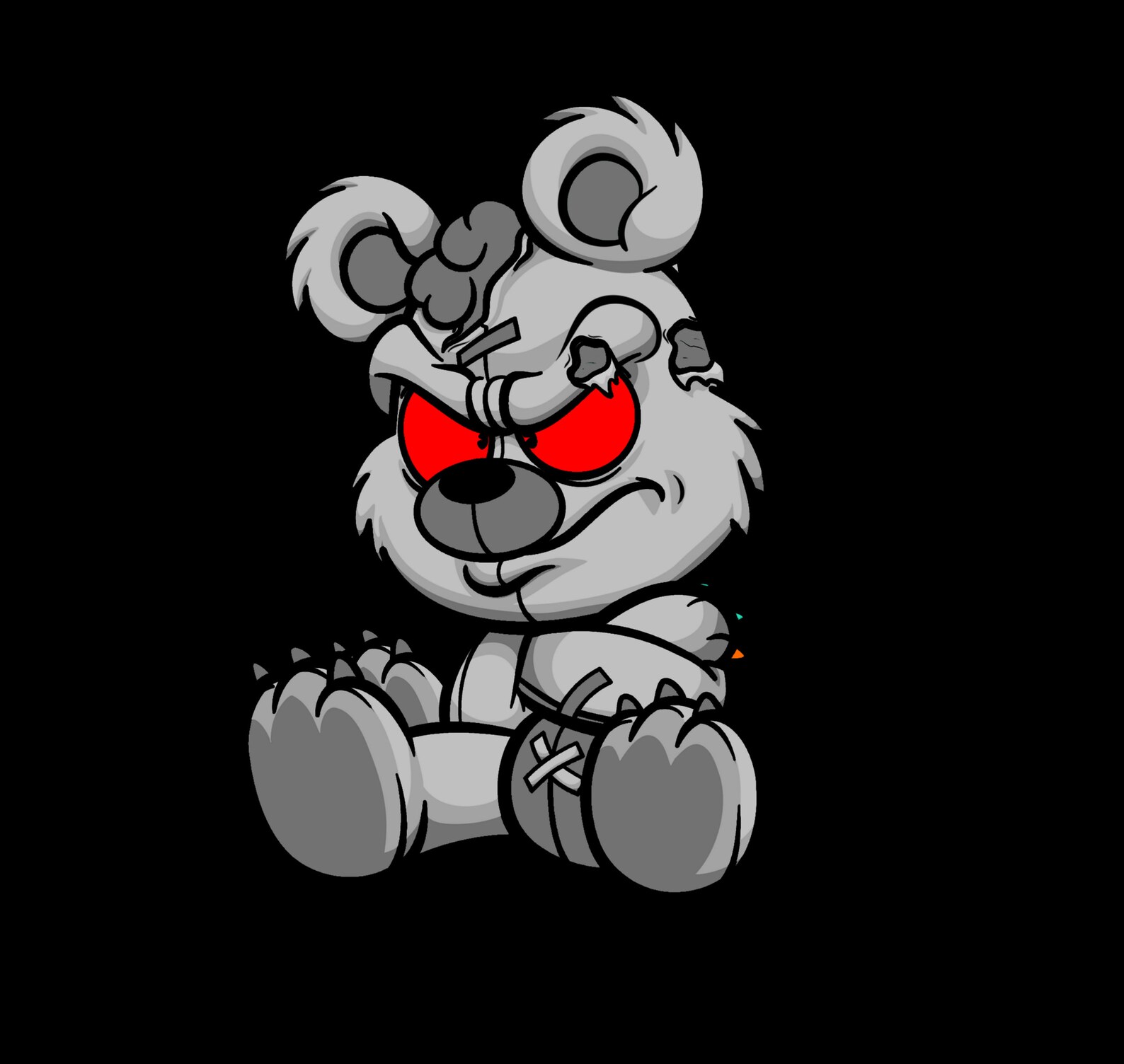 Angry Teddy | Digital File | SVG | PNG | Digital Download, Personal and ...