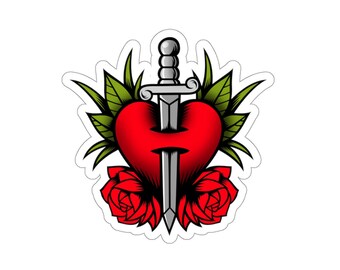 Dagger Through Heart - Etsy