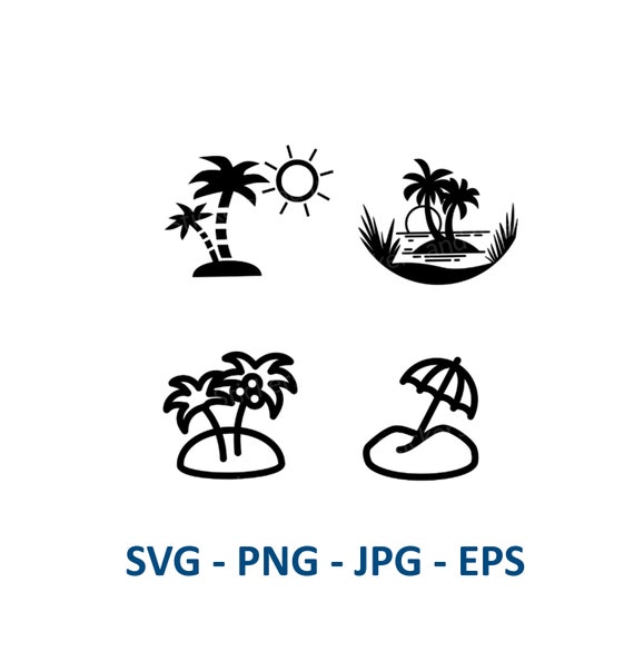 Four Island Bundle Instant Download Digital File SVG | Etsy