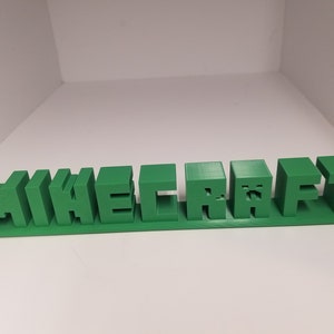 Minecraft Logo Sign - Etsy