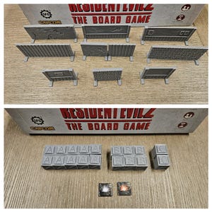 Resident Evil 1/2/3 3D Board Game Pieces - Etsy