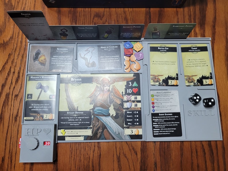 Descent Legends of the Dark Player Dashboard(sleeved Cards Compatible ...