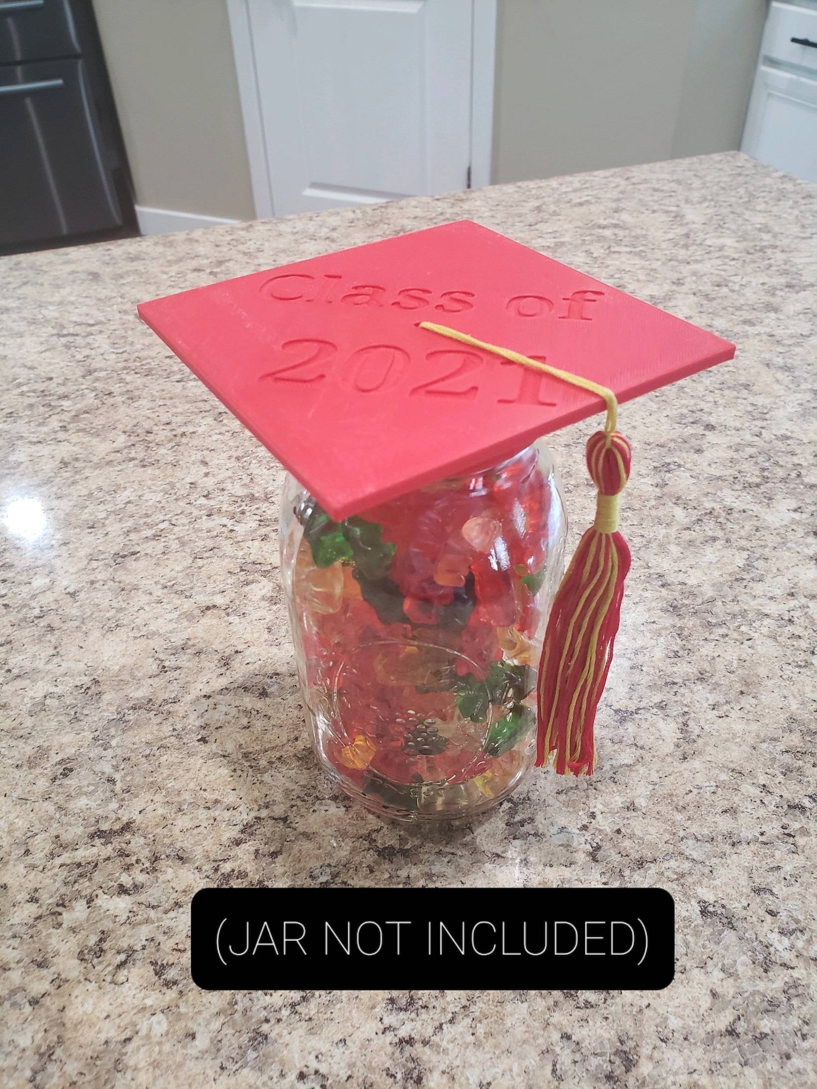 Graduation Cap for Mason Jar 3D Printed Standard/wide-mouth *JAR ...