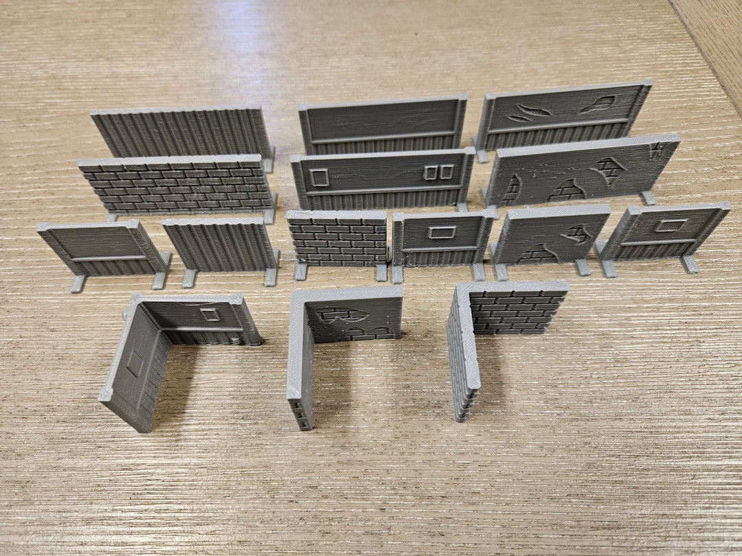 3D Board Game Wall Sections - Etsy