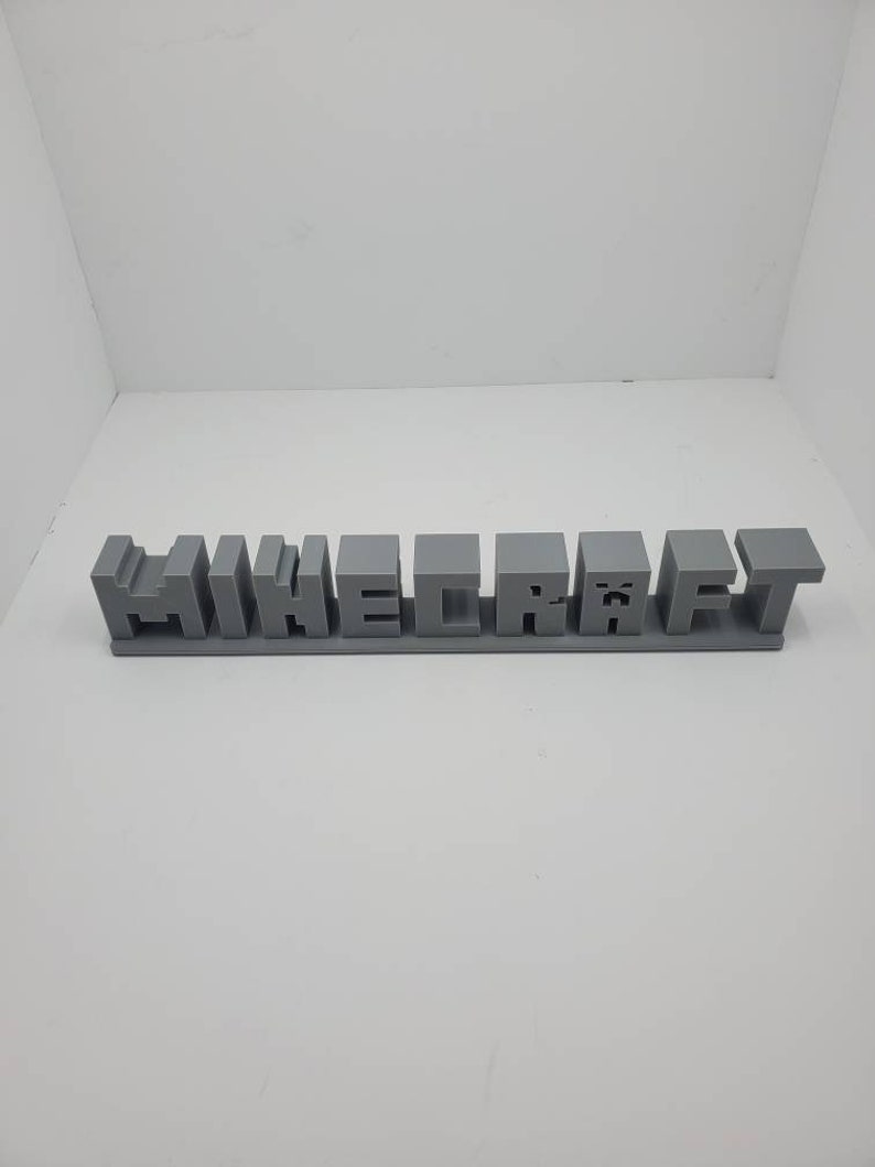 Minecraft Logo Sign - Etsy