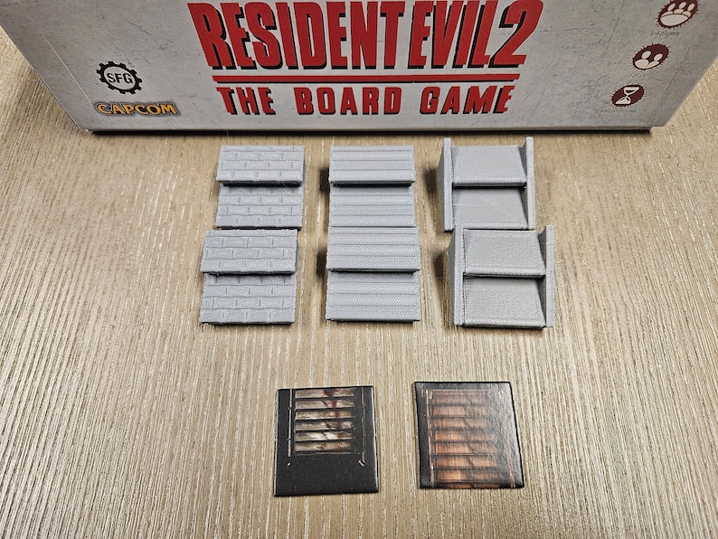 Resident Evil 1/2/3 3D Board Game Pieces - Etsy