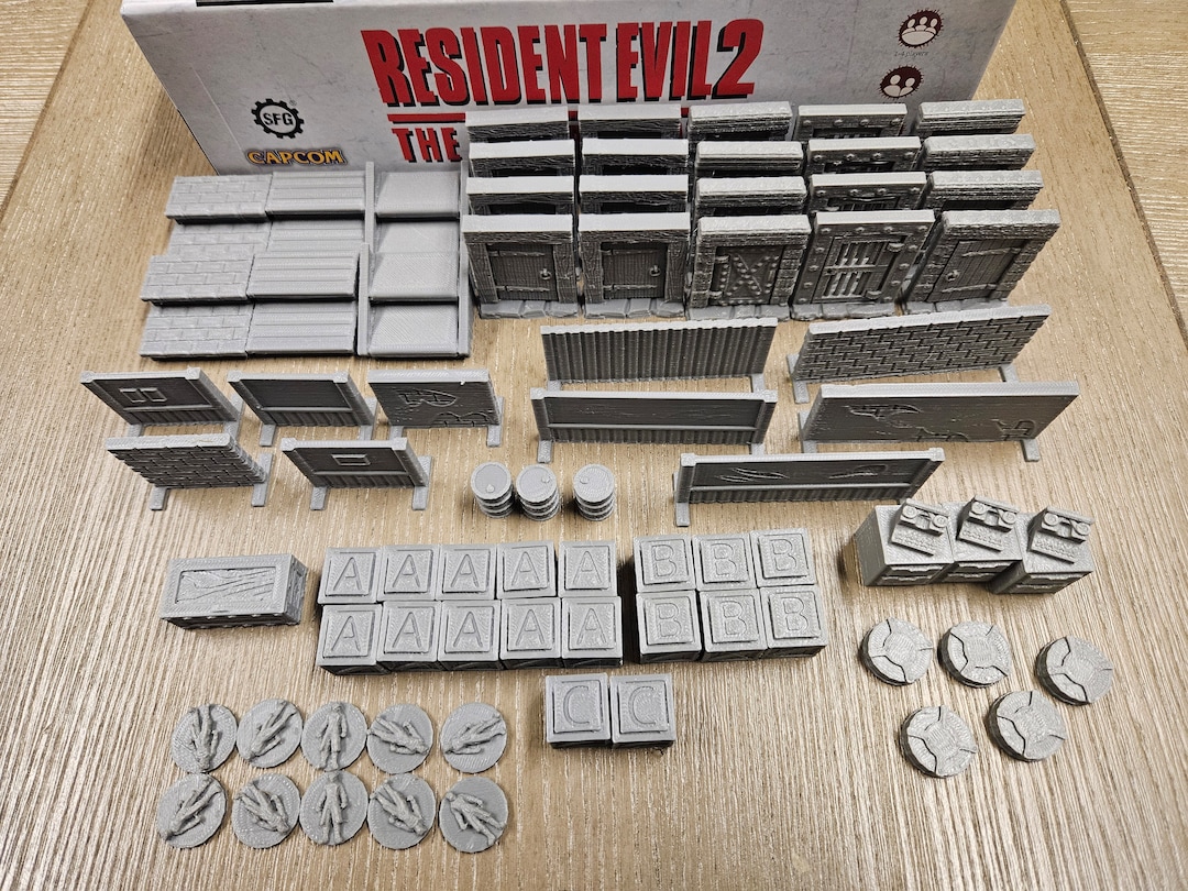 Resident Evil 1/2/3 3D Board Game Pieces - Etsy