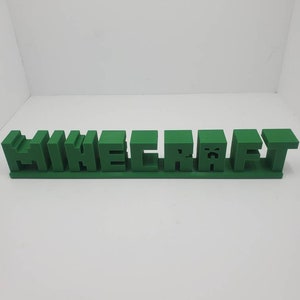 Minecraft Logo Sign - Etsy