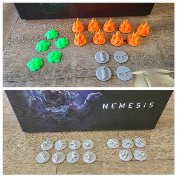 Nemesis Game Token Upgrade Pack fire Slime Machine Gun - Etsy
