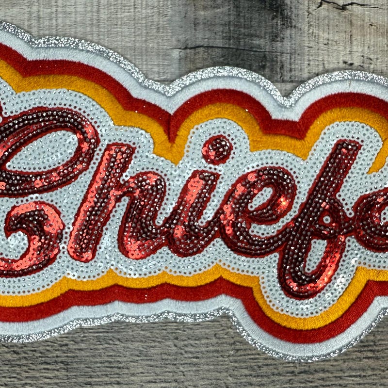 Iron on Chiefs Sequin - Etsy