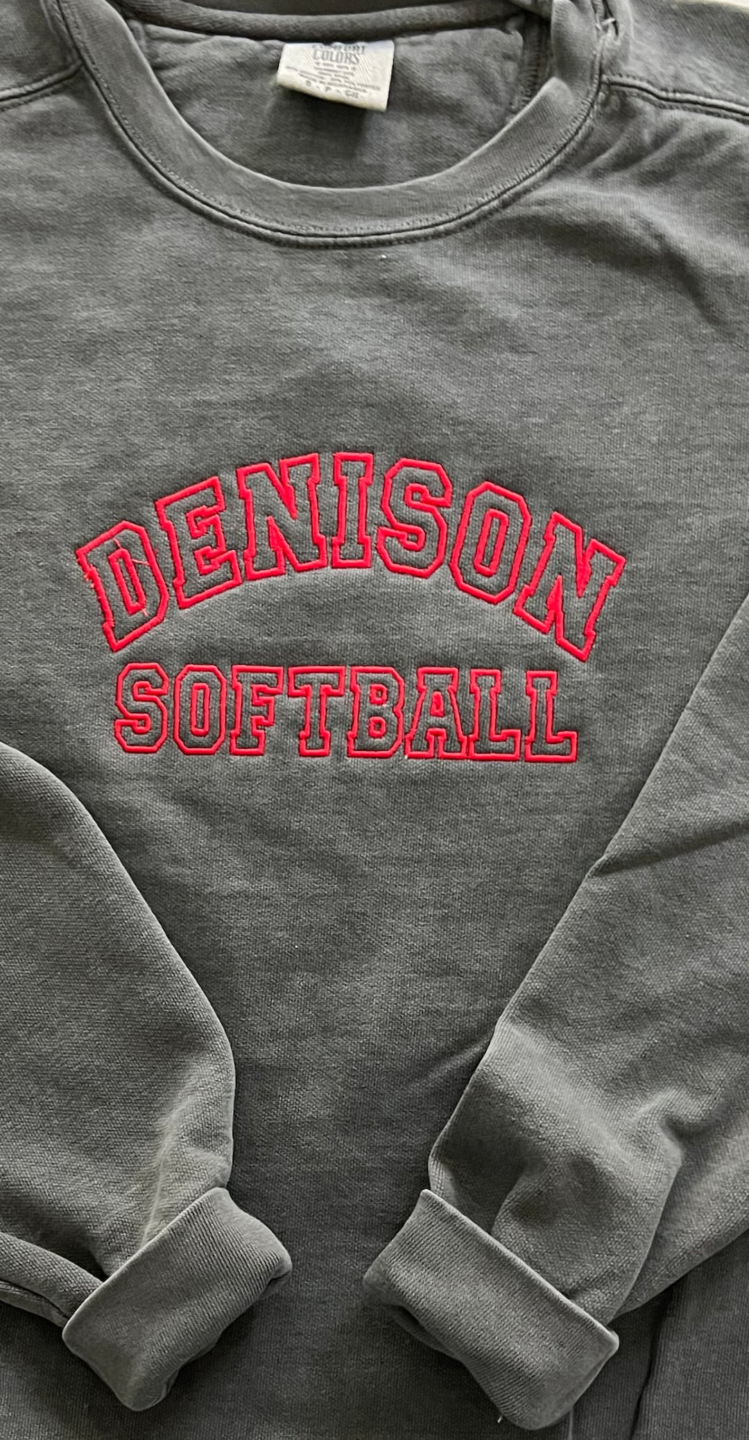 Custom Embossed Embroidery Look Embroidered Comfort Colors, College ...