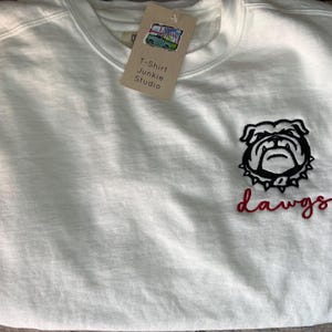 Georgia Football Embroidered Dawgs Football, Bulldogs, Dawgs Sweatshirt ...